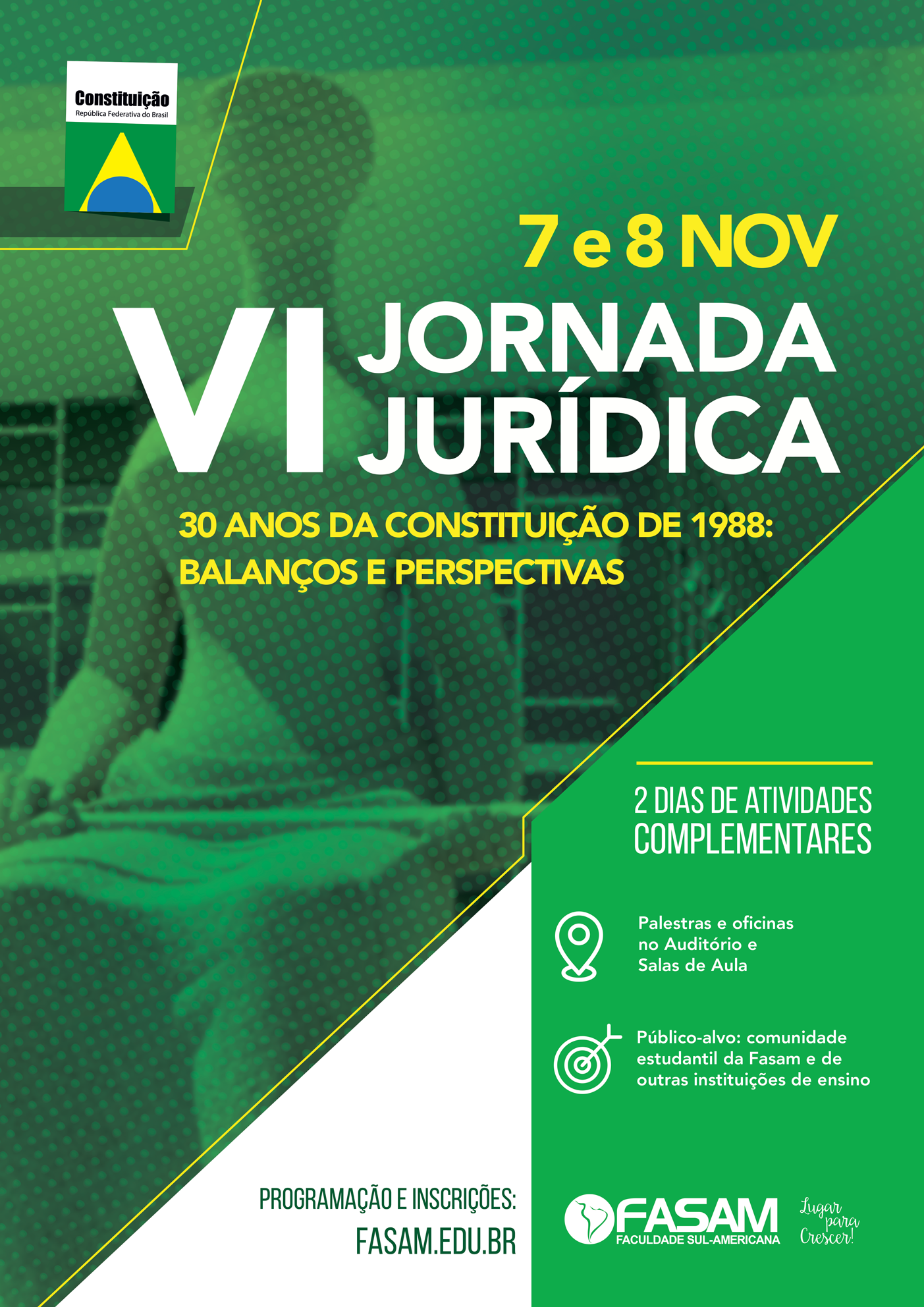 Jornada Jurídica da Fasam debate os 30 anos da Constituição de 1988 ...